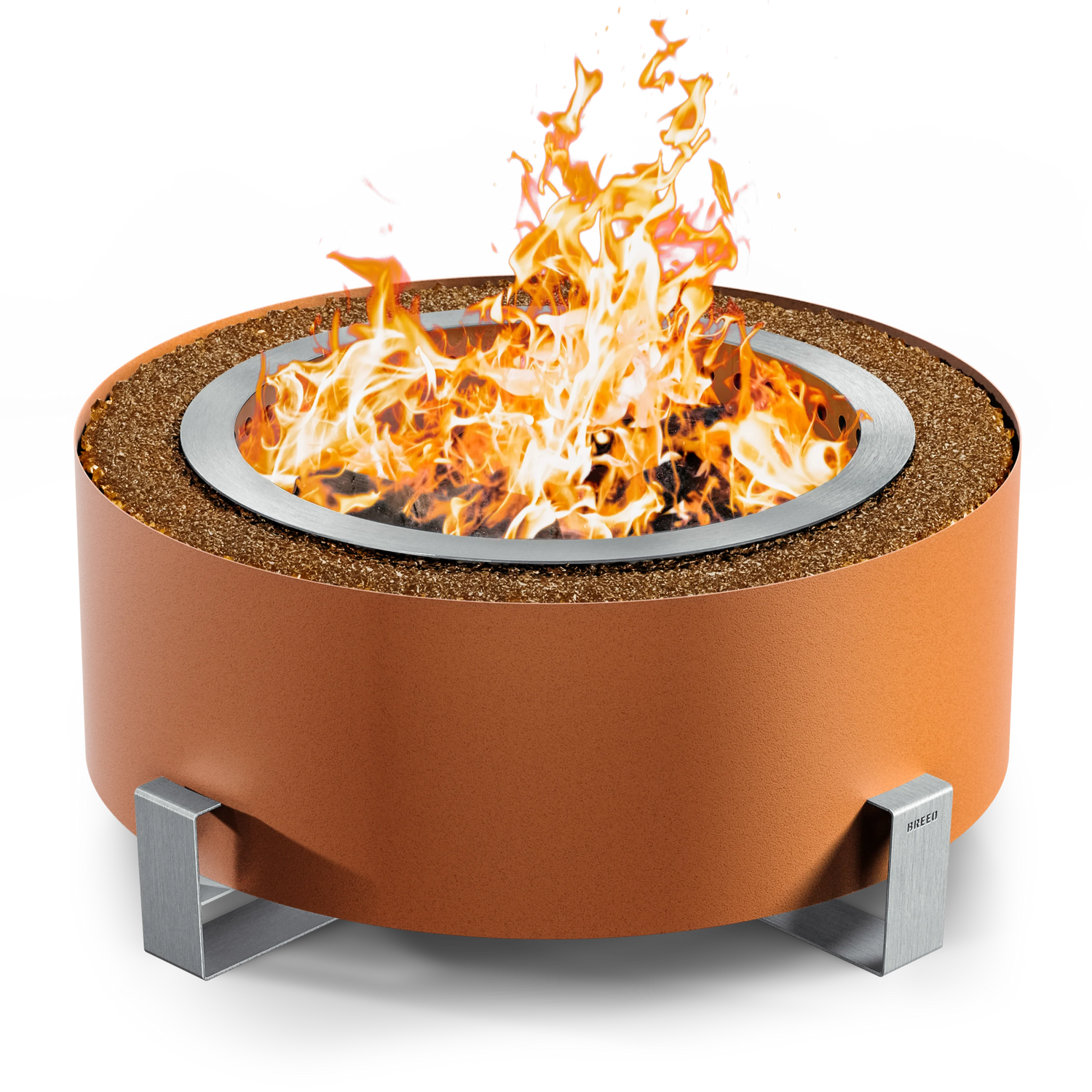 Breeo Luxeve Smokeless Fire Pit w/ Lid & Glass - Casual Furniture World